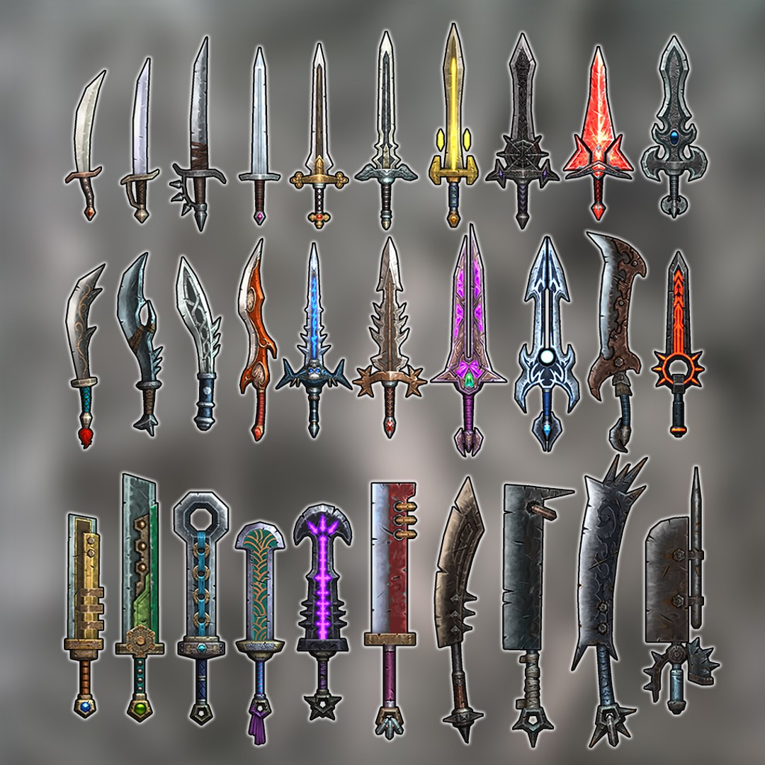 fantasy anime weapon