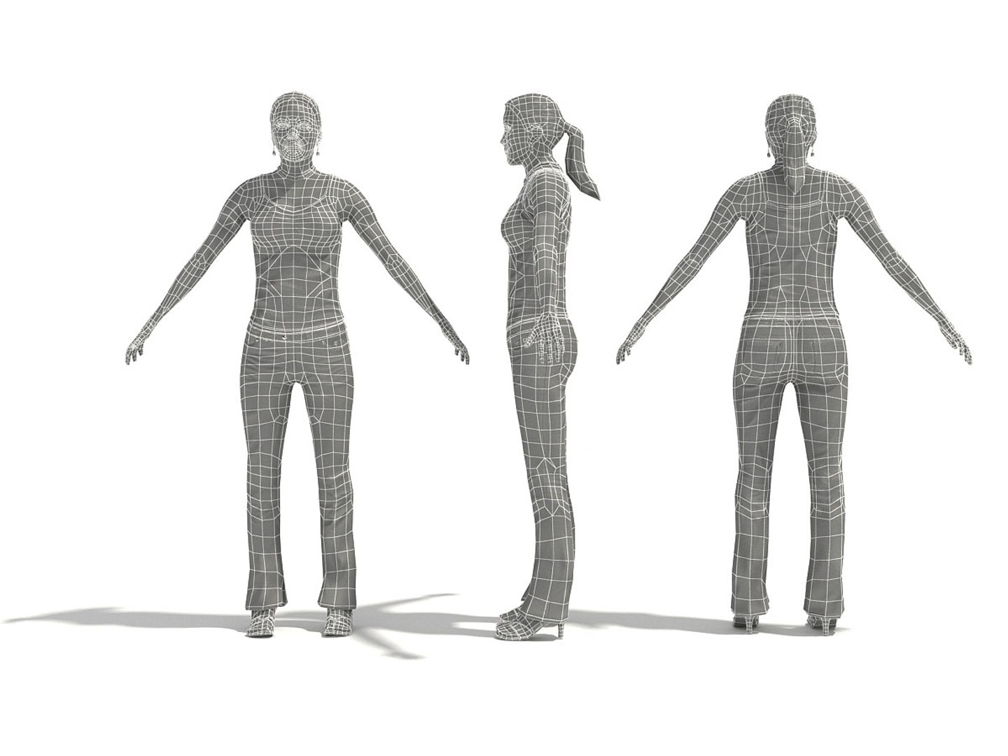 3d People 1 Female Model