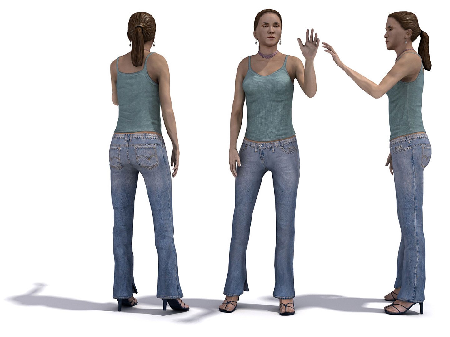 3d People 1 Female Model