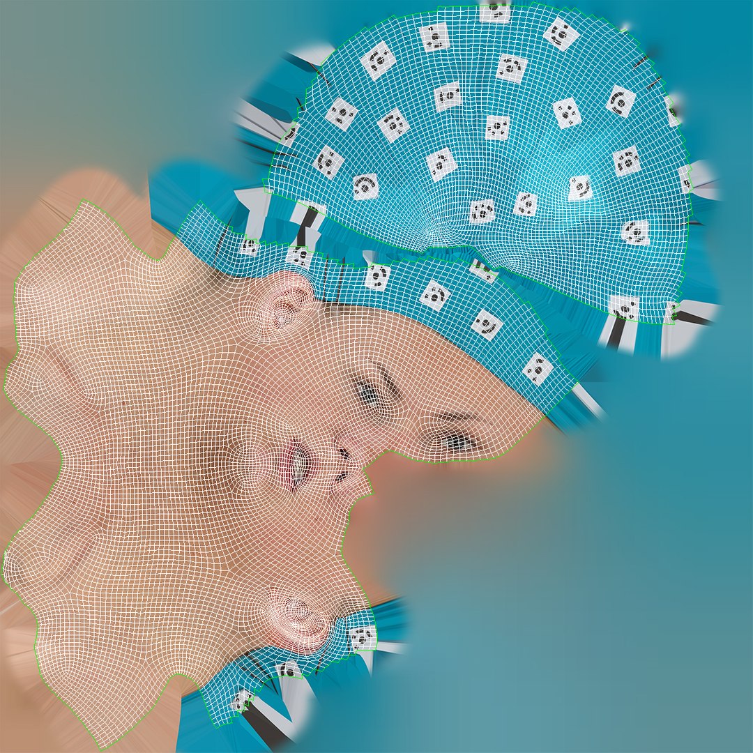 3D rhea human head lower - TurboSquid 1654053