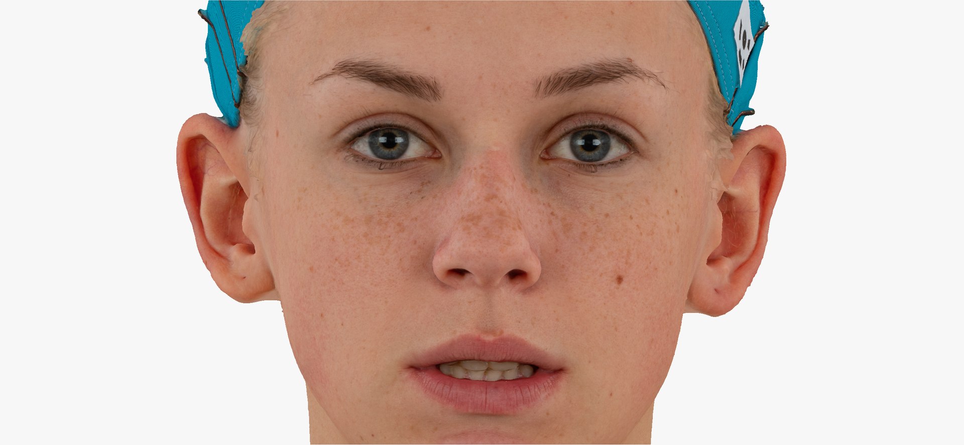 3D rhea human head lower - TurboSquid 1654053