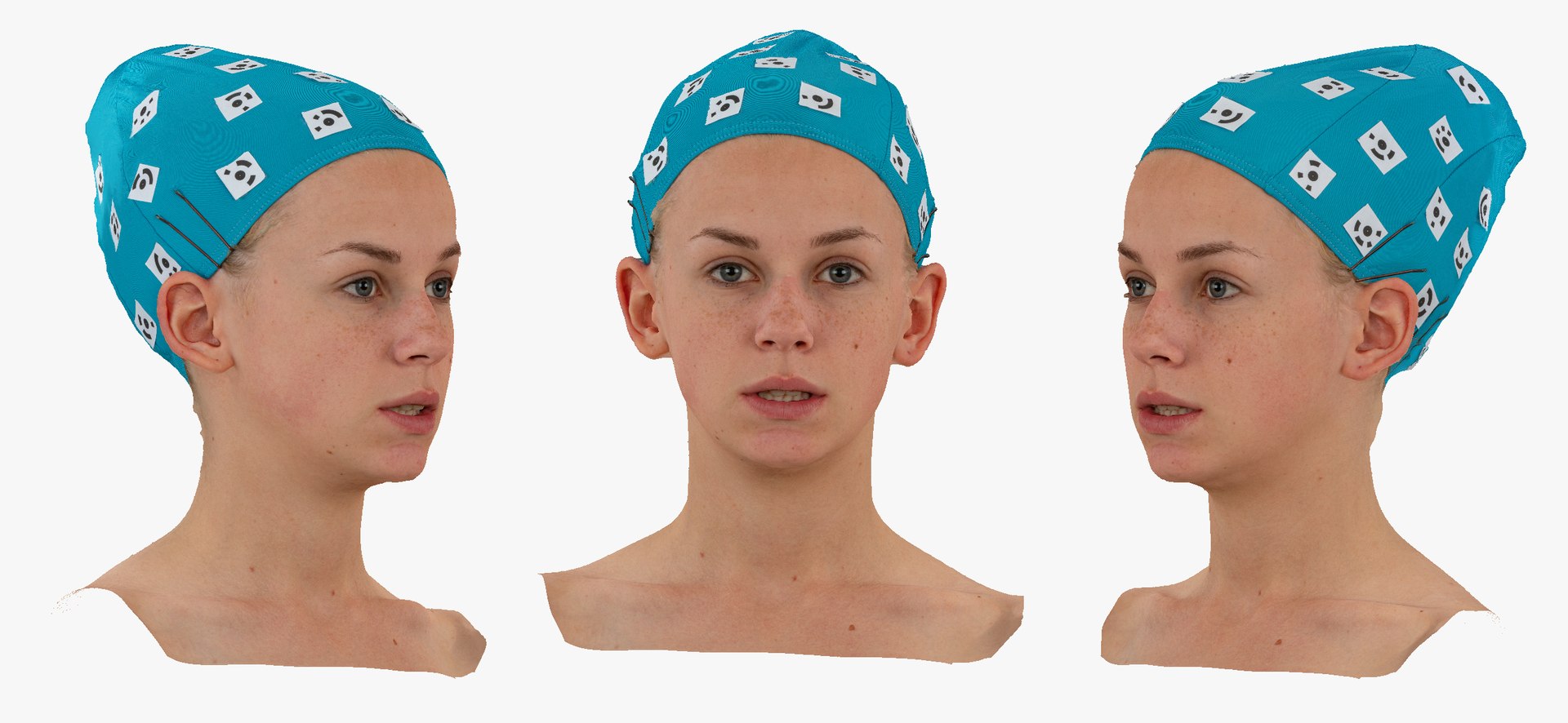 3D rhea human head lower - TurboSquid 1654053