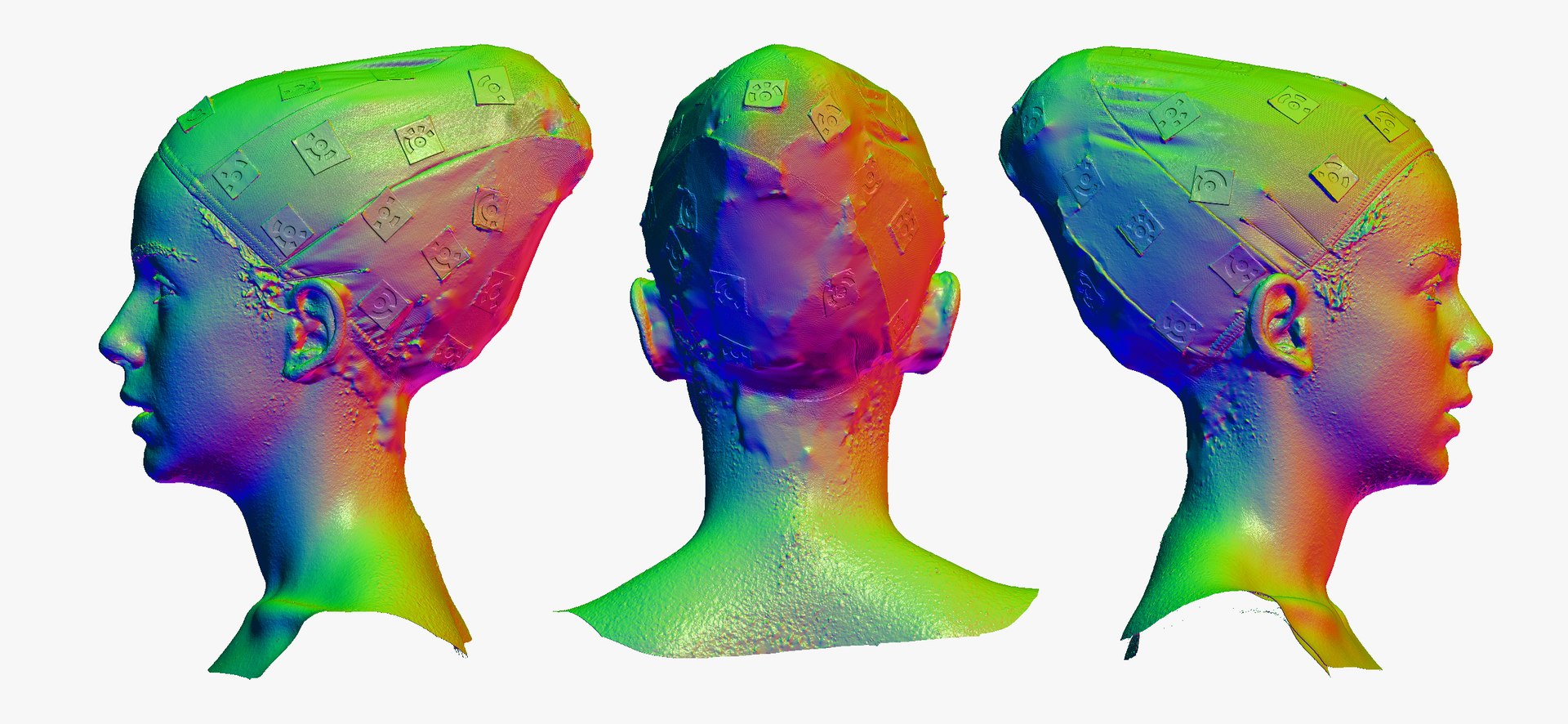 3D rhea human head lower - TurboSquid 1654053