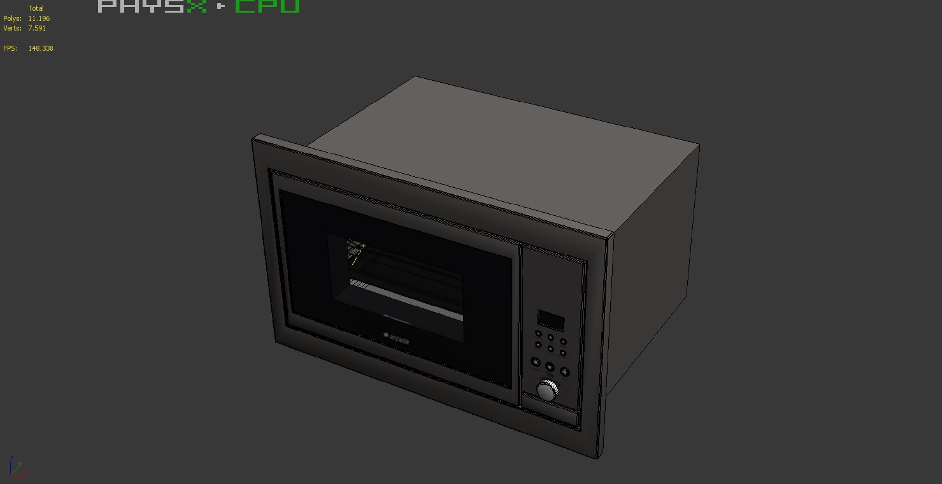 Arcelik Built-in Toaster 3d Max