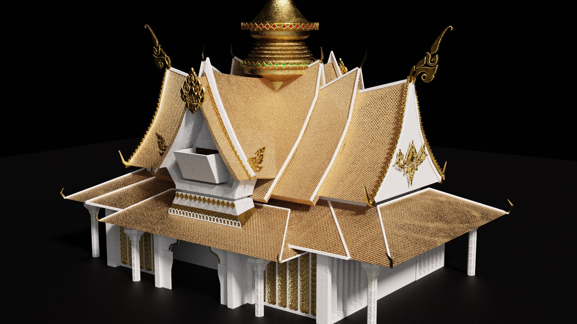 3D Thai Temple Model - TurboSquid 2126007