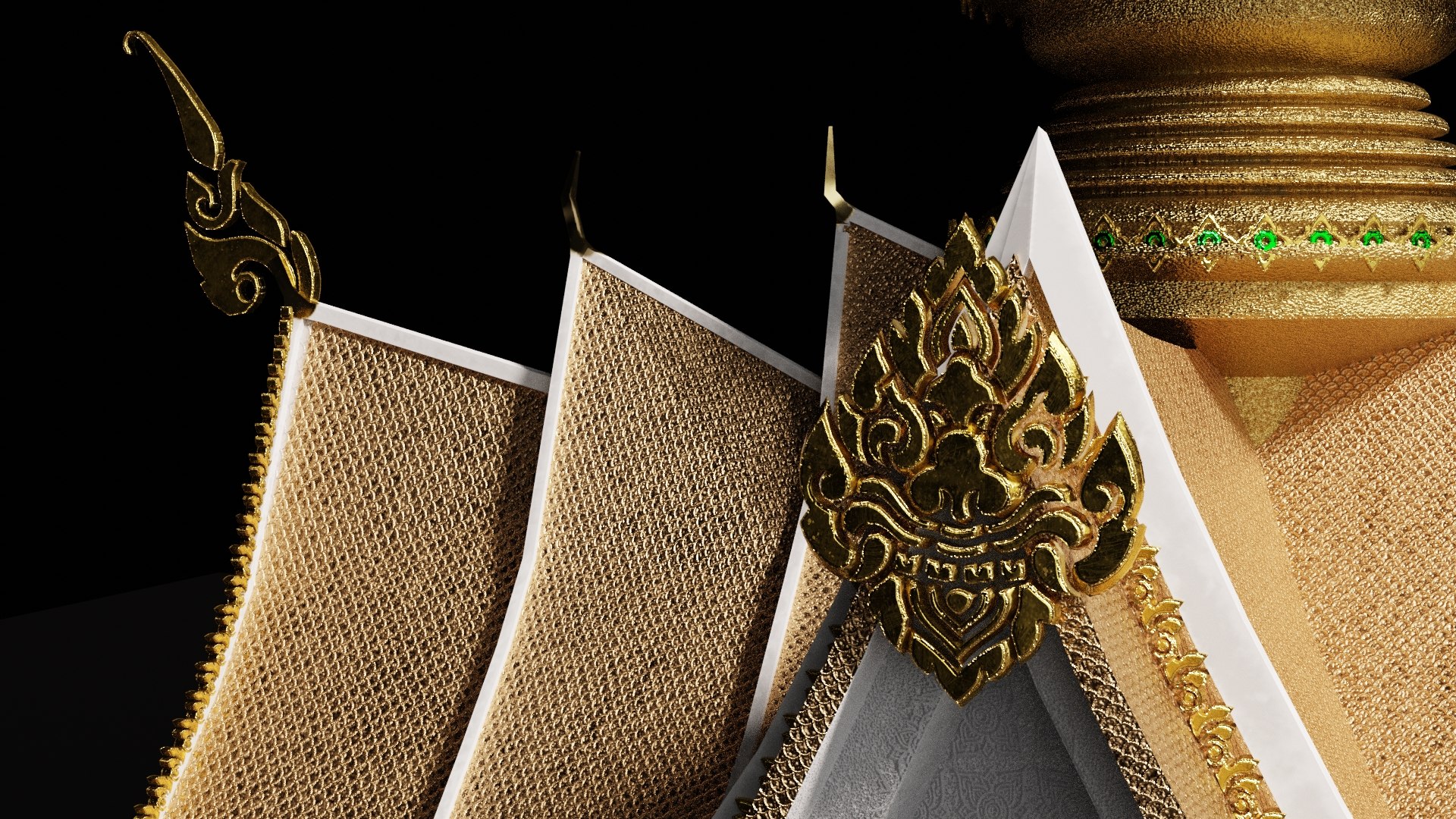 3D Thai Temple Model - TurboSquid 2126007