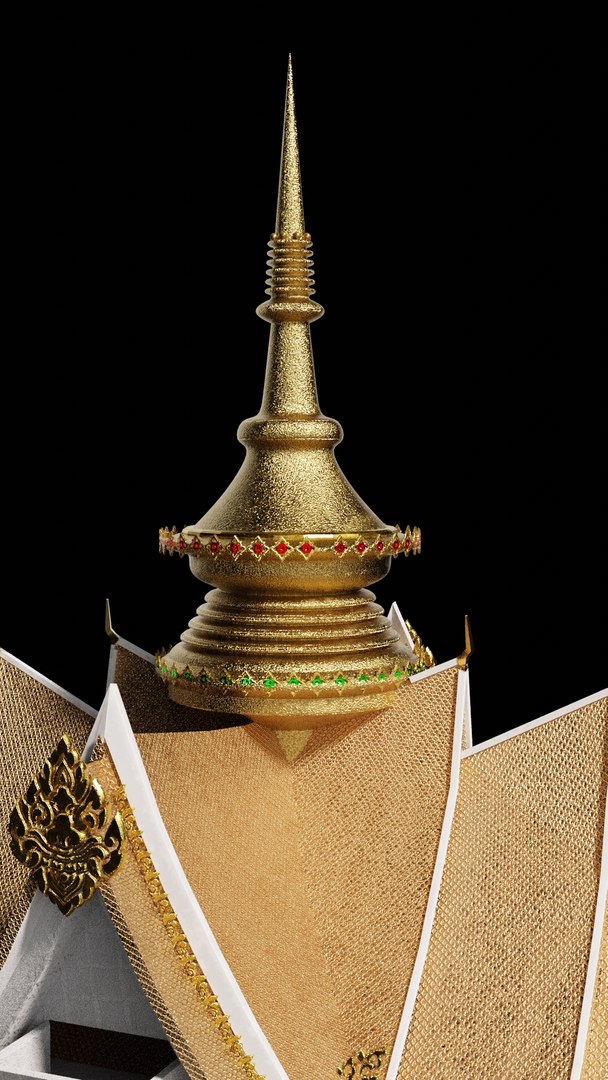 3D Thai Temple Model - TurboSquid 2126007