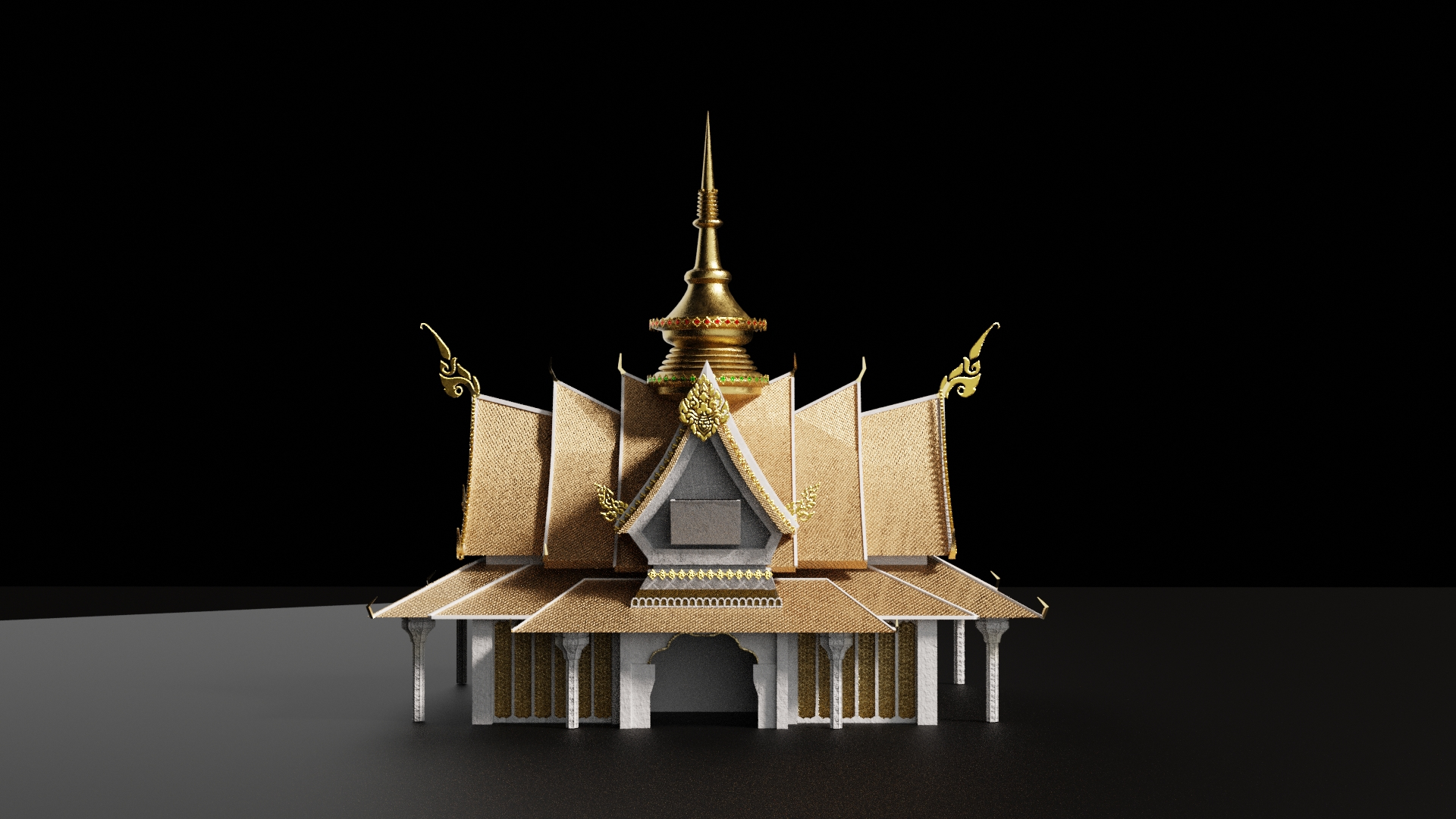 3D Thai Temple Model - TurboSquid 2126007