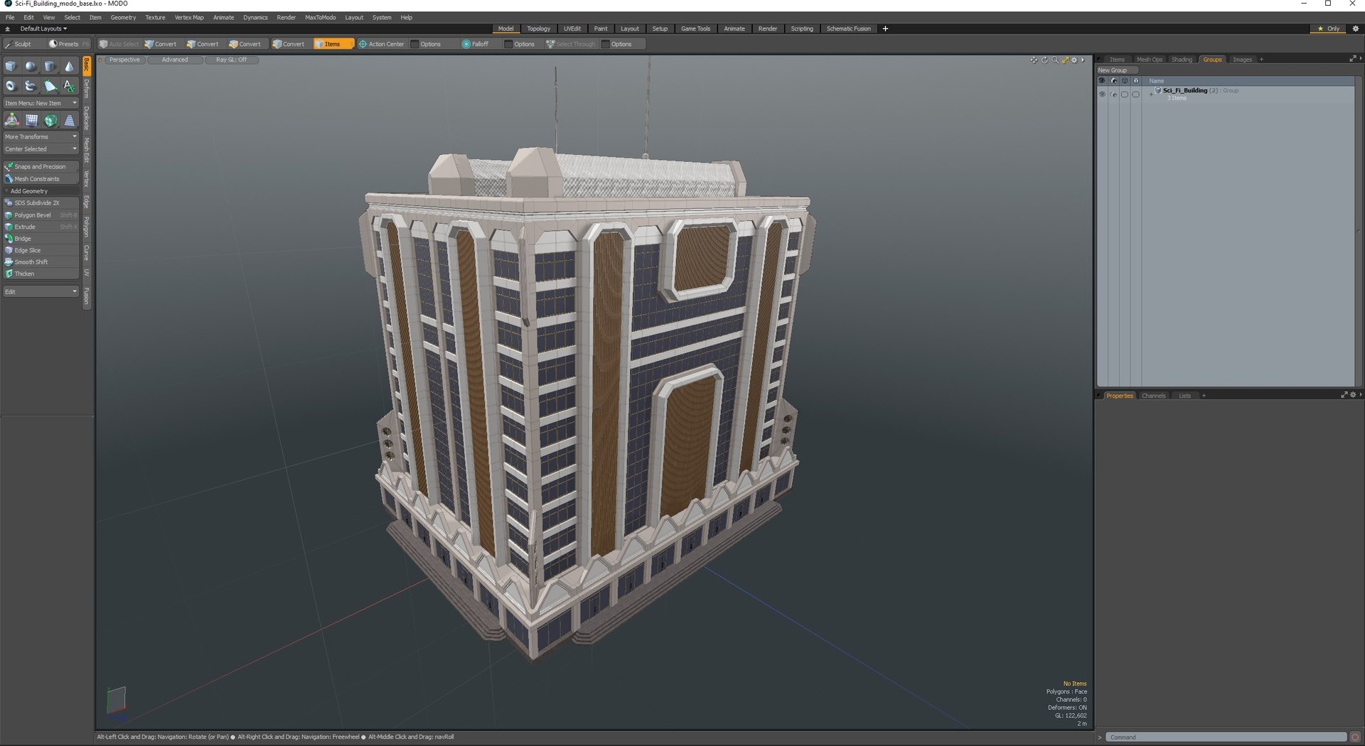Sci-Fi Building 3D Model - TurboSquid 2330097