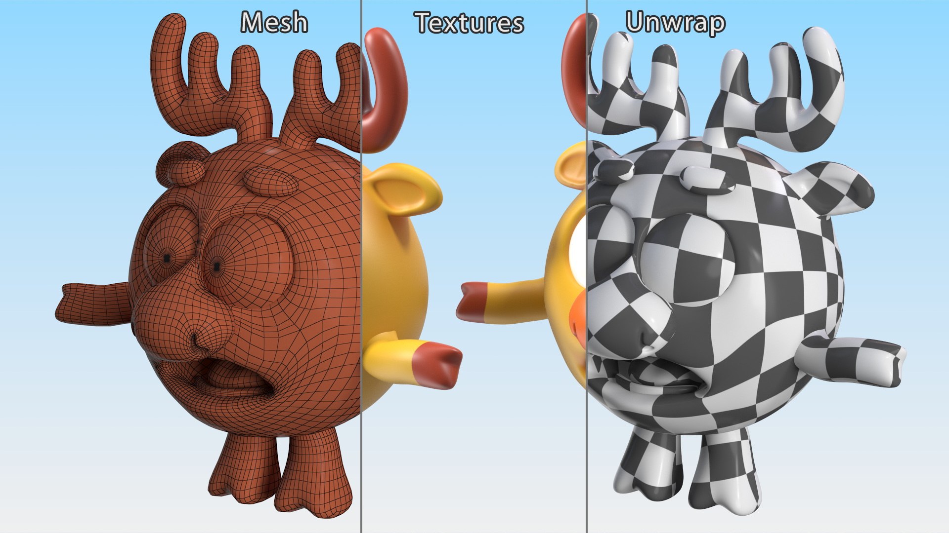 BalloonToons Dokko Character Scared Pose 3D Model - TurboSquid 2121476