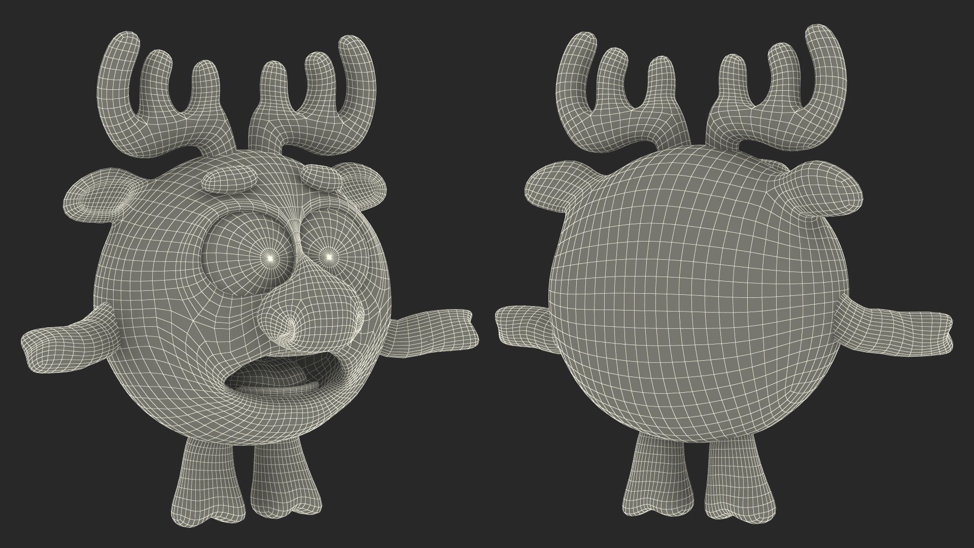 BalloonToons Dokko Character Scared Pose 3D model - TurboSquid 2121476