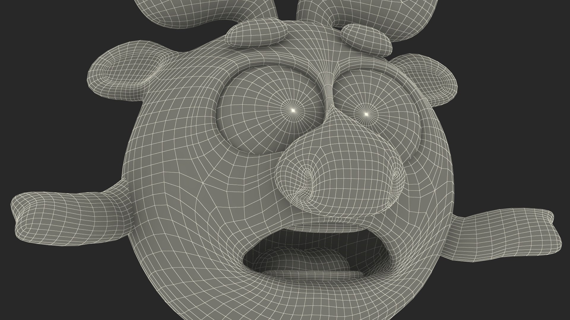 BalloonToons Dokko Character Scared Pose 3D model - TurboSquid 2121476