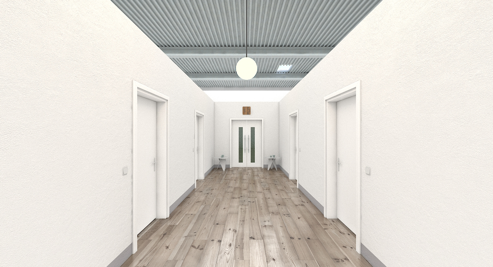 3D Realistic Office Hallway Model - TurboSquid 1368531