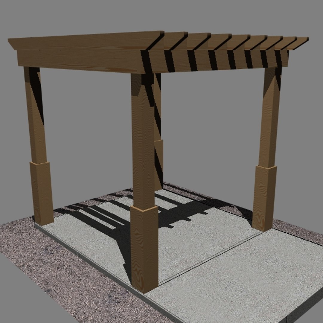 3d Model Of Pergola