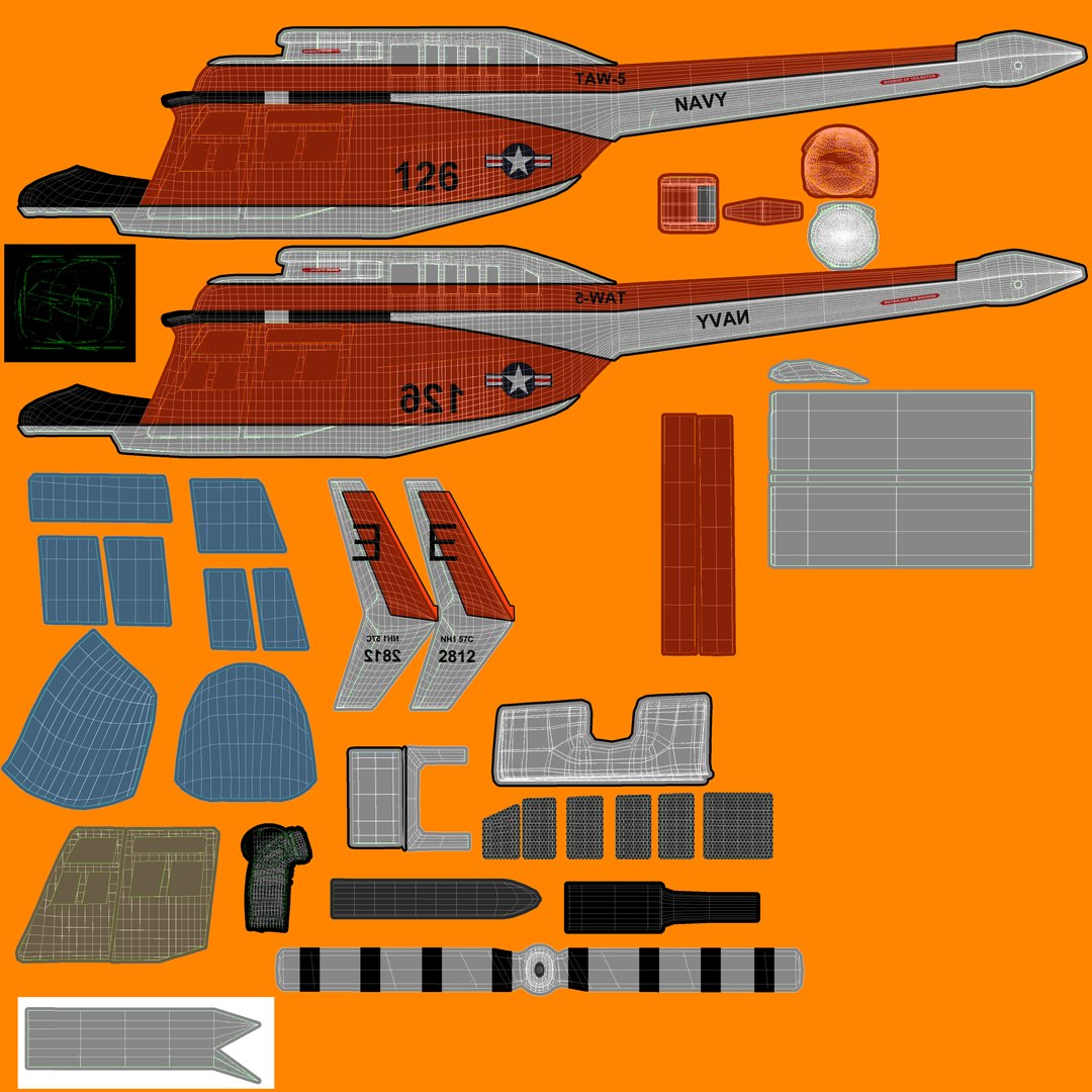 3d Model 206 Jetranger Helicopters