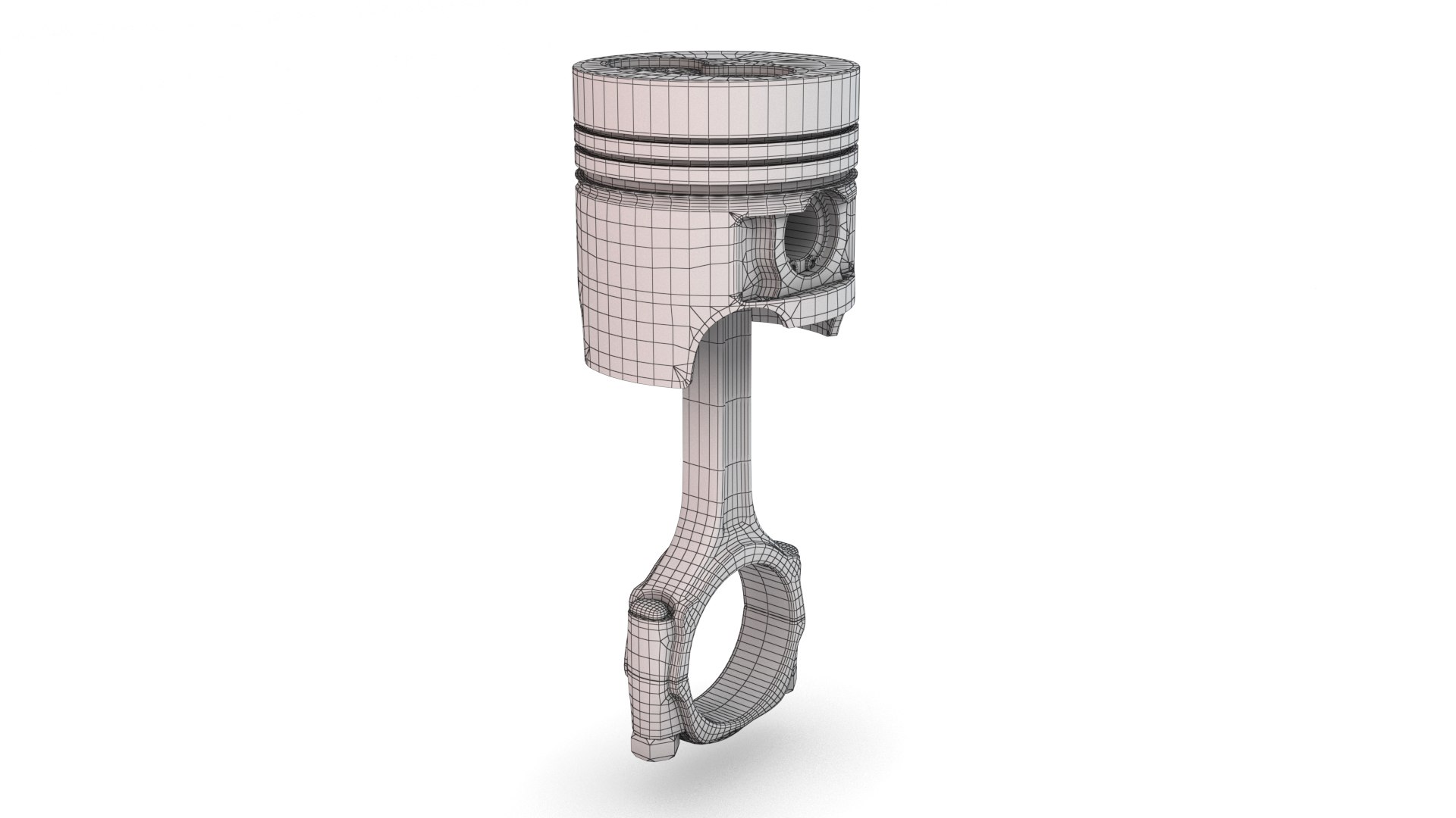 3D Piston With Conrod Model - TurboSquid 1819731
