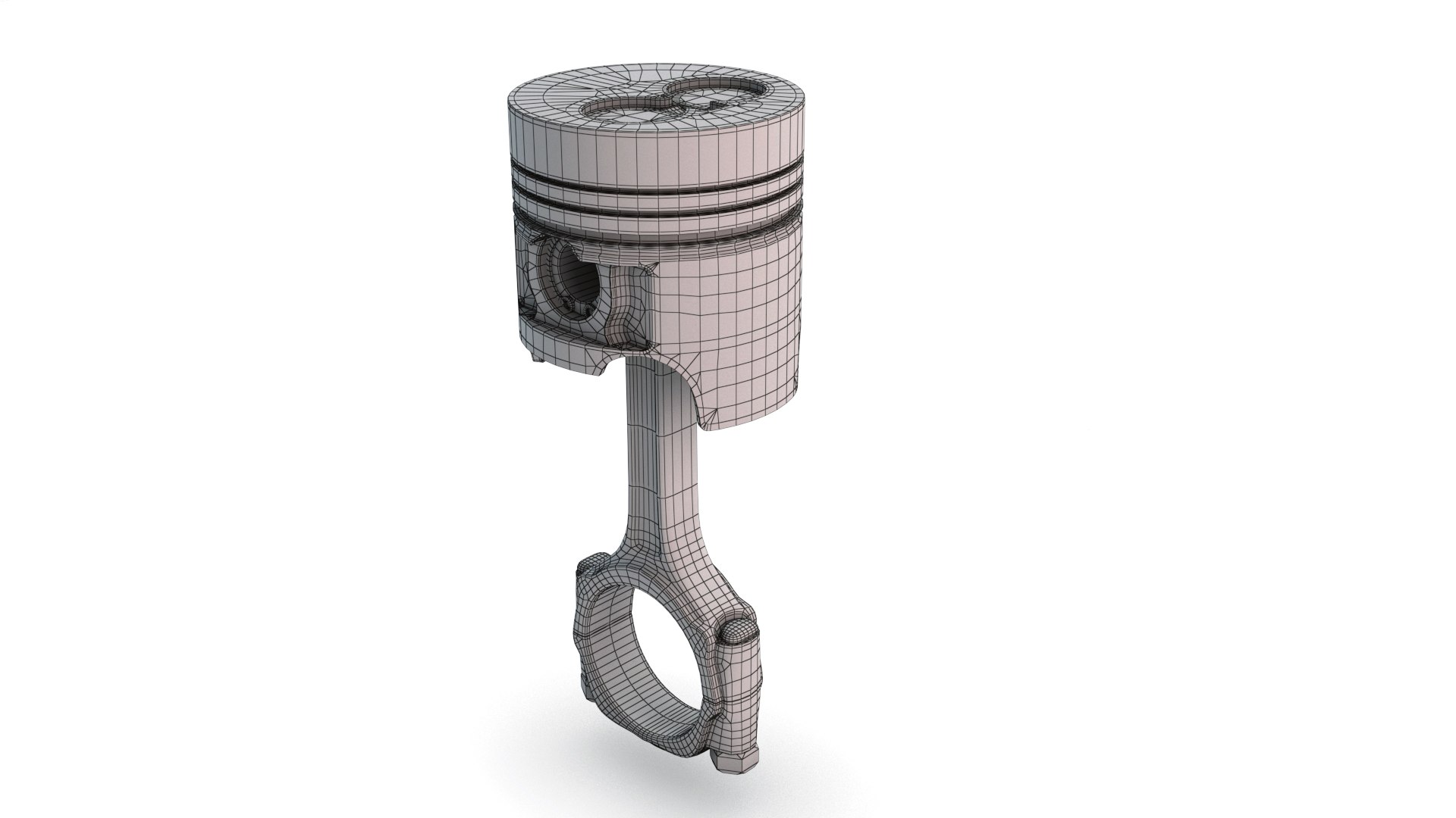 3D Piston With Conrod Model - TurboSquid 1819731