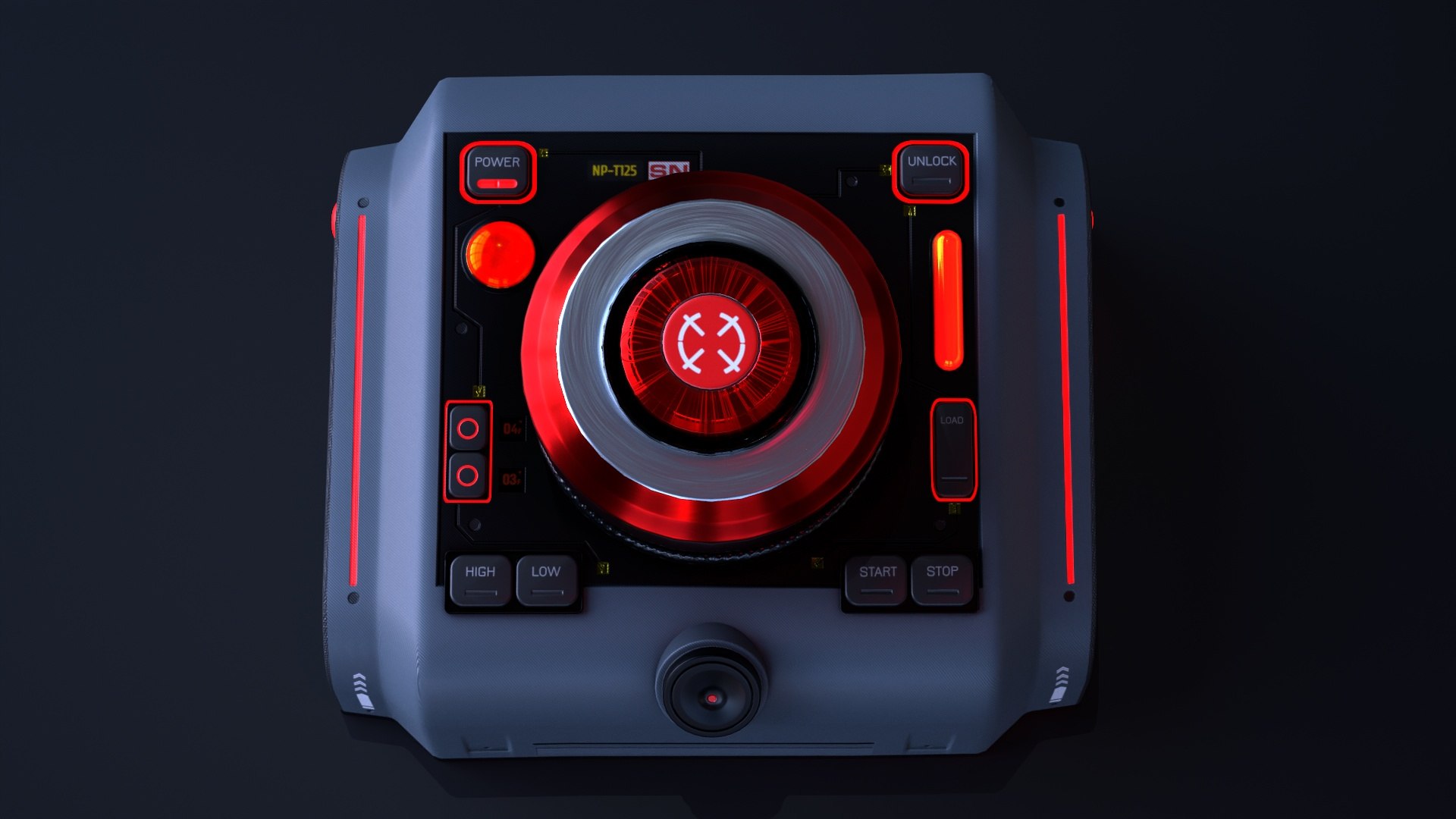 SciFi Red Button V2 3D model - TurboSquid 2134857