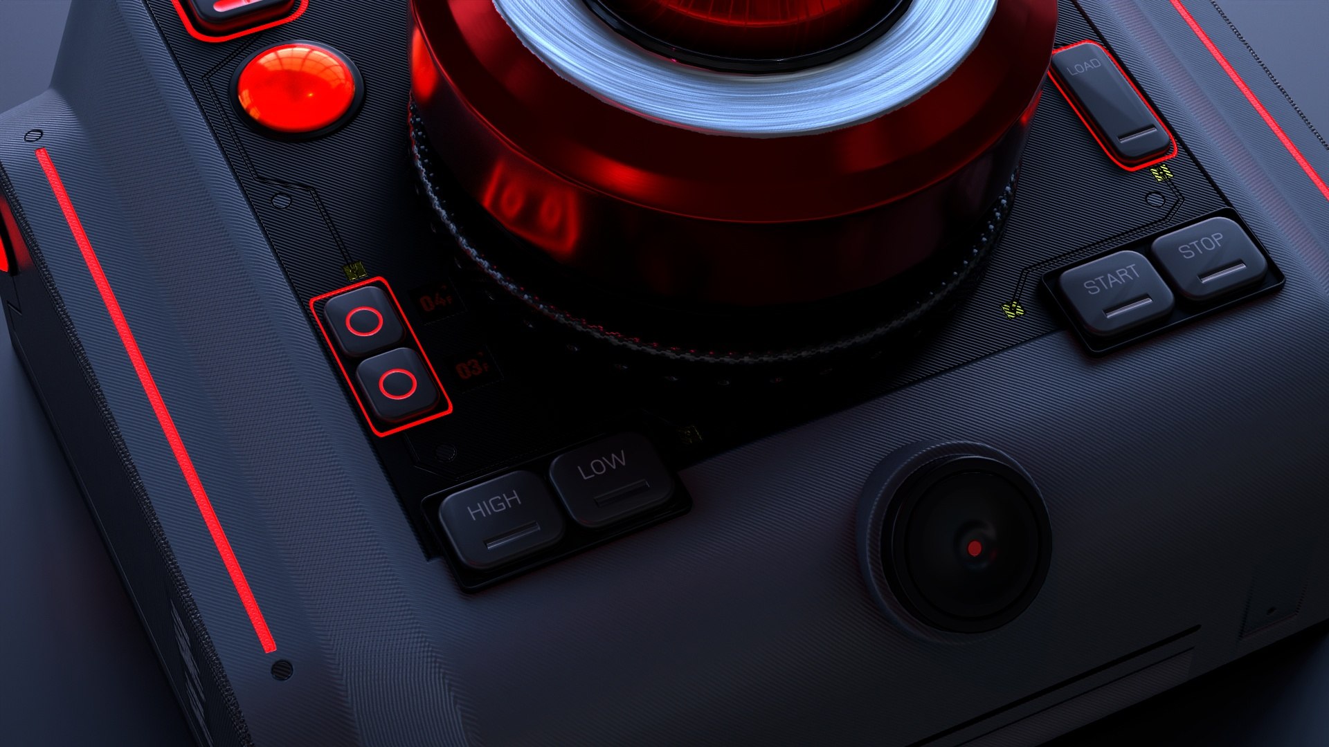 SciFi Red Button V2 3D model - TurboSquid 2134857