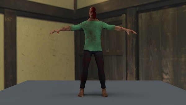 3d zombie