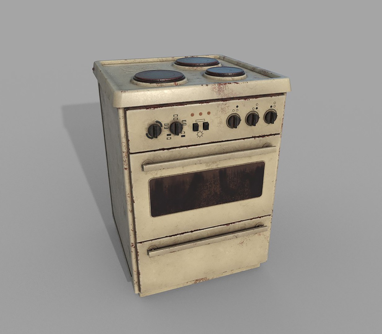 Cooker Old PBR Model - TurboSquid 1765113