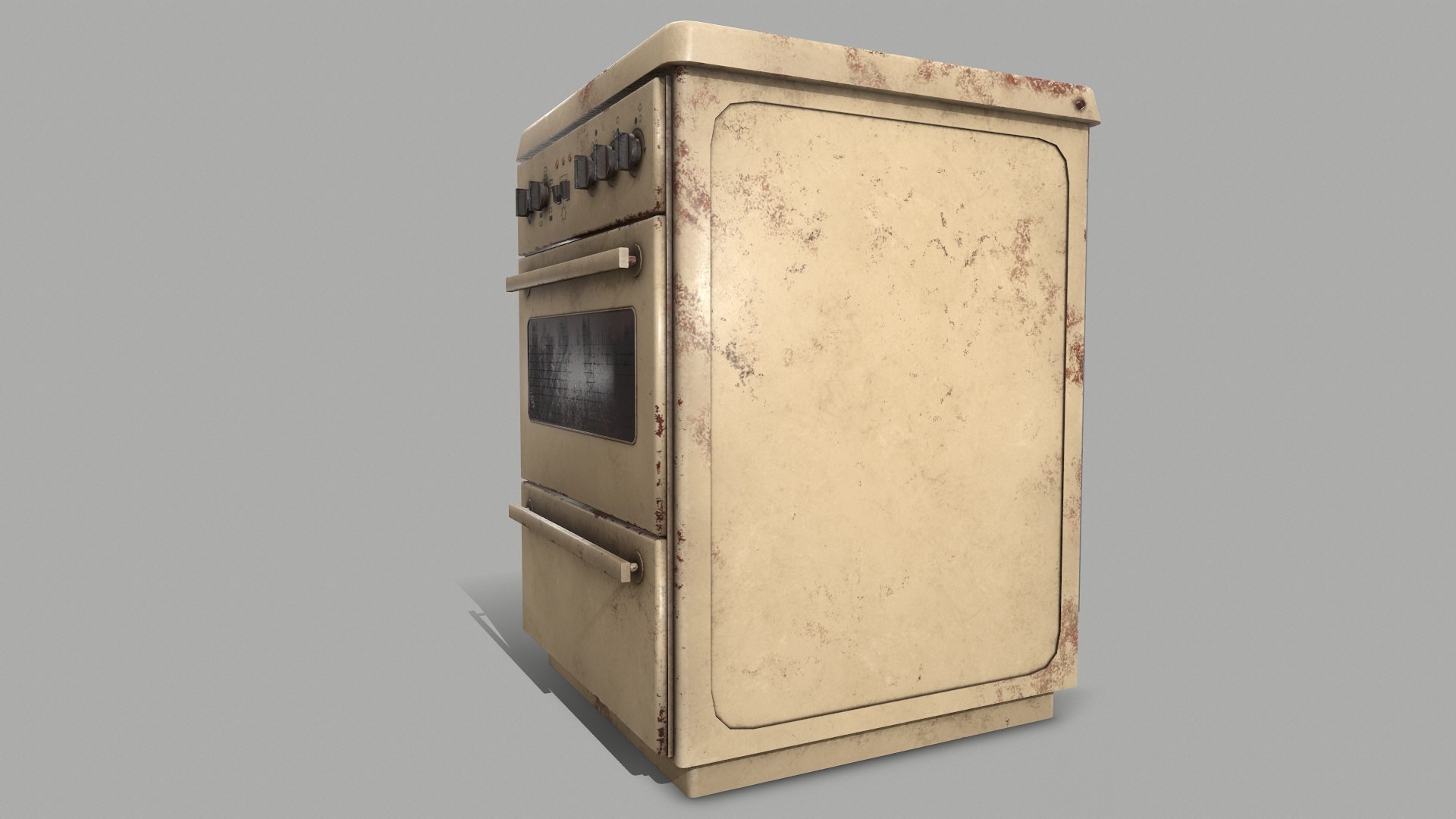 Cooker Old PBR Model - TurboSquid 1765113