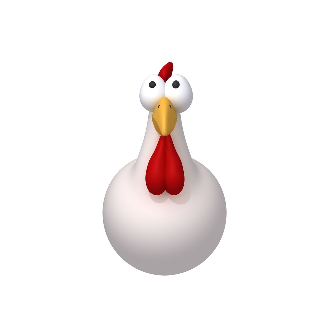 3D Model Chicken Cartoon - TurboSquid 1694707