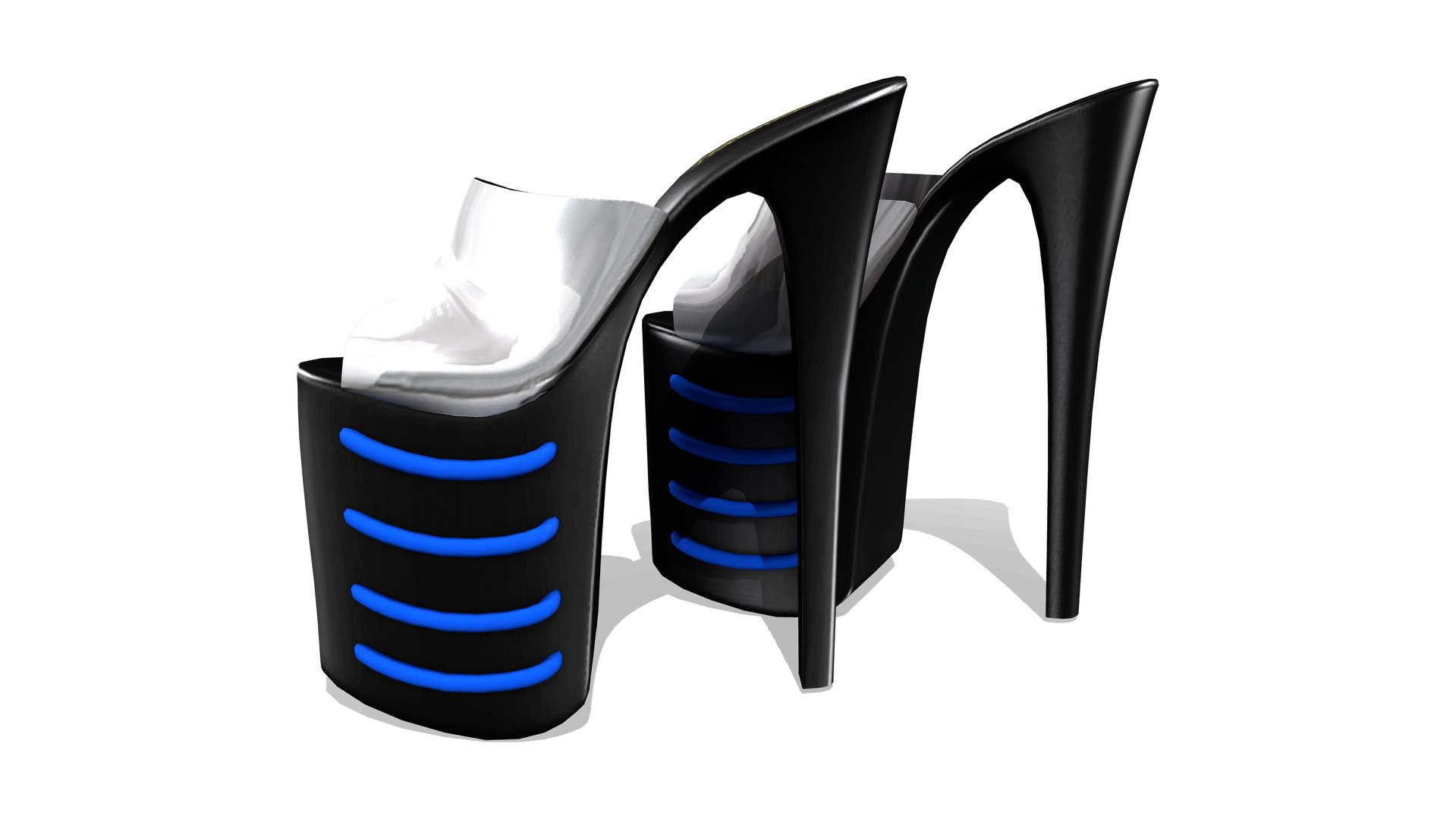 Cyber Platform Heels 3D Model - TurboSquid 1915381