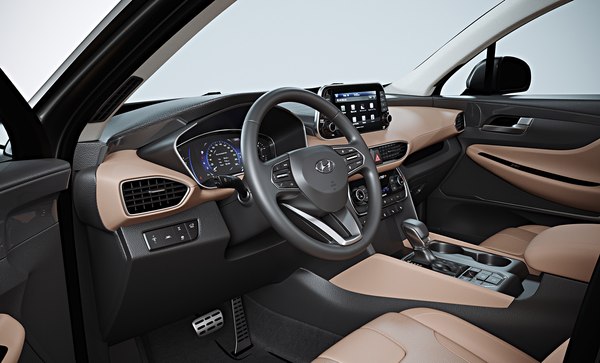 3D 2019 hyundai santa fe - TurboSquid 1282741