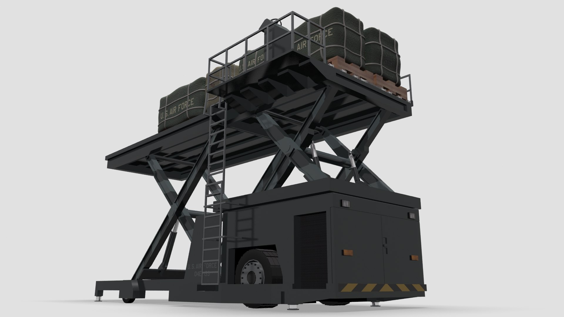 3D Model Military Aircraft Loader - TurboSquid 1472126