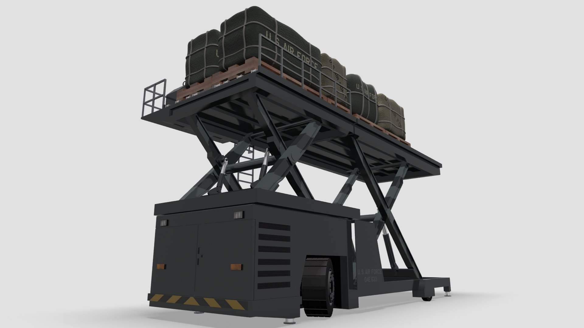 3D Model Military Aircraft Loader - TurboSquid 1472126