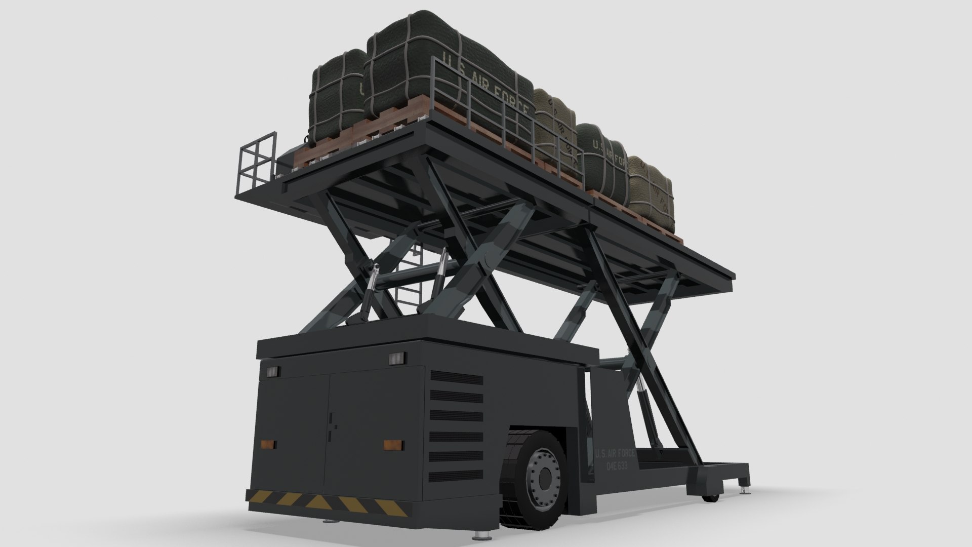 3D Model Military Aircraft Loader - TurboSquid 1472126