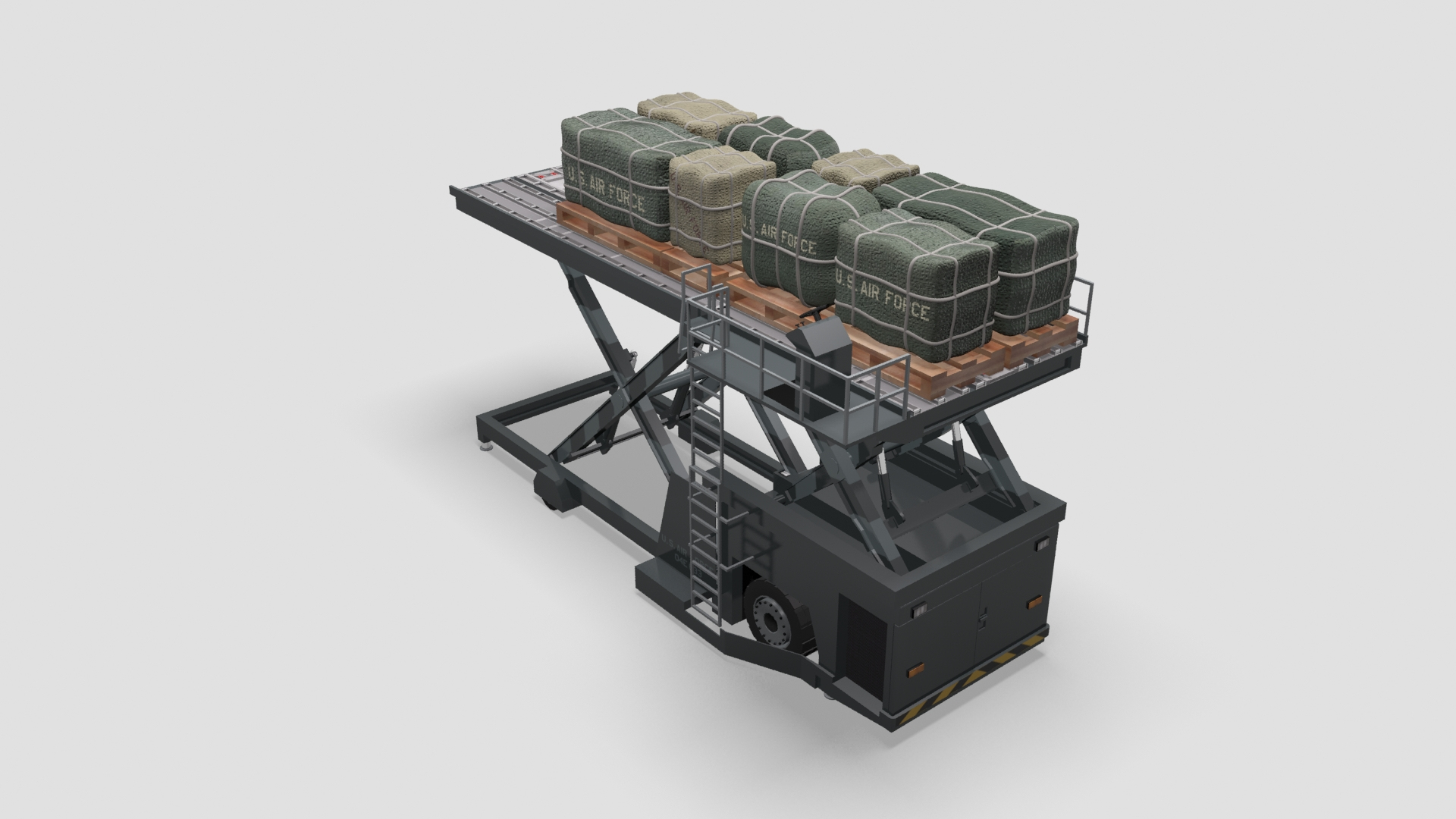 3D Model Military Aircraft Loader - TurboSquid 1472126