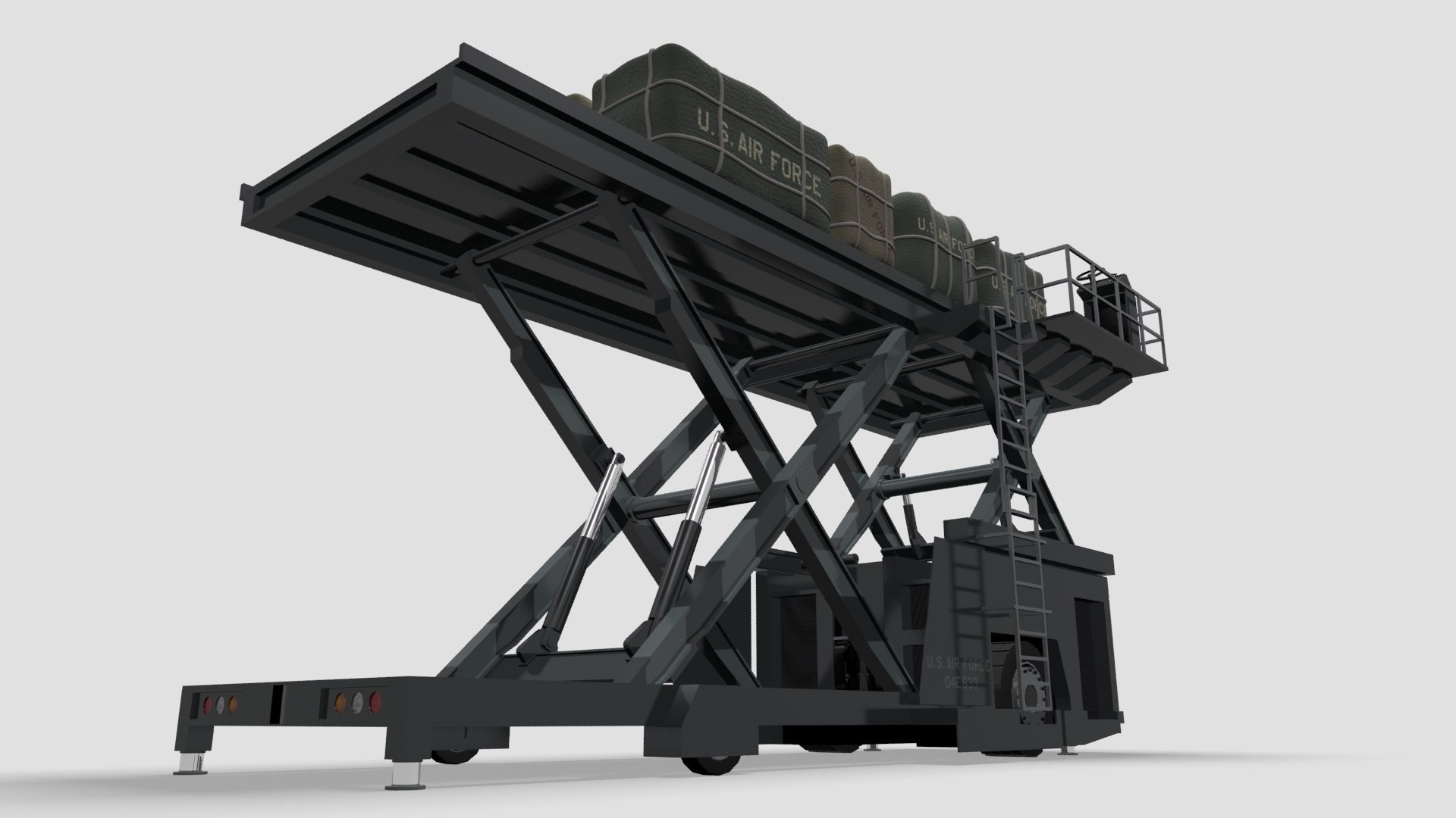 3D Model Military Aircraft Loader - TurboSquid 1472126