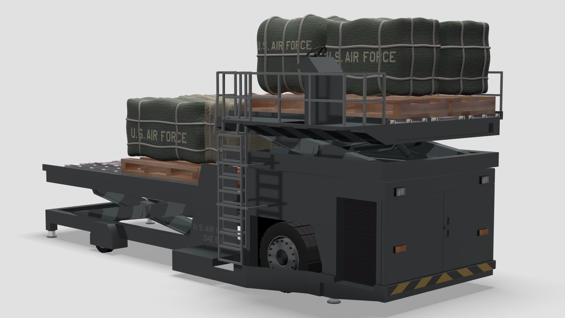 3D Model Military Aircraft Loader - TurboSquid 1472126