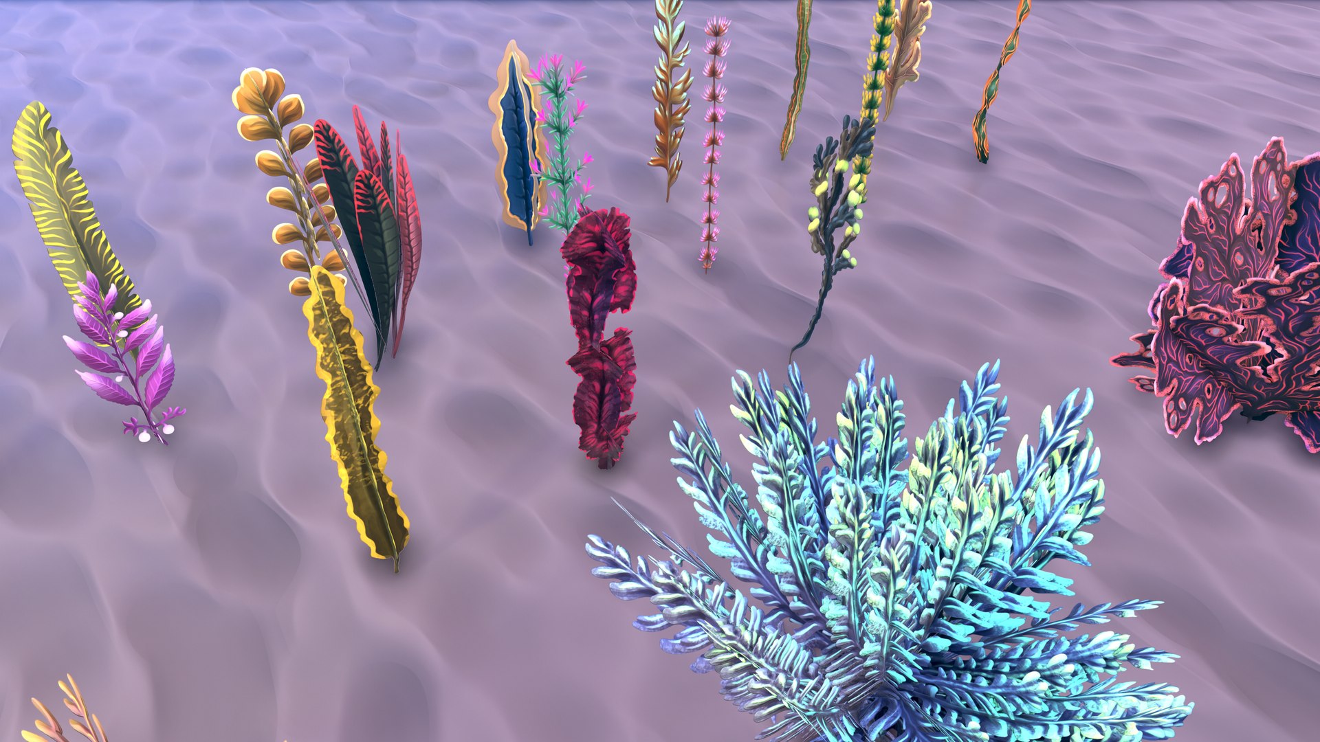 Stylized Seaweeds 3D - TurboSquid 1696229
