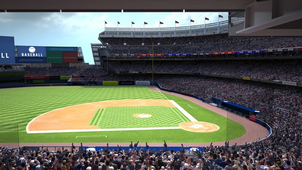 3d yankee stadium audience animations