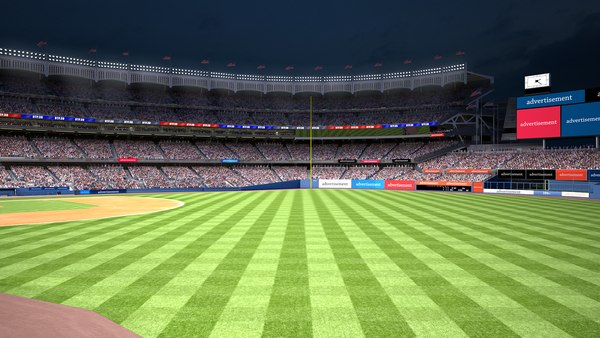 3d yankee stadium audience animations