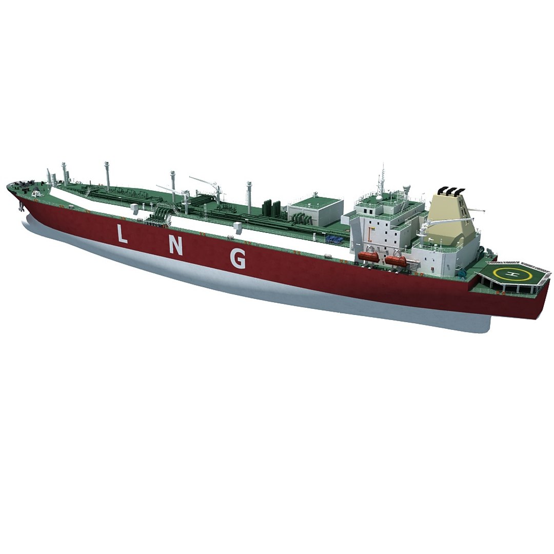 3D Lng Tanker Ship - TurboSquid 1628225