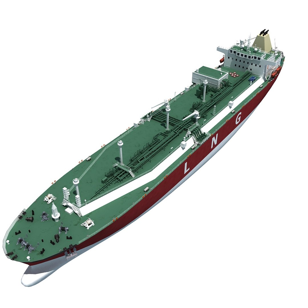 3D Lng Tanker Ship - TurboSquid 1628225