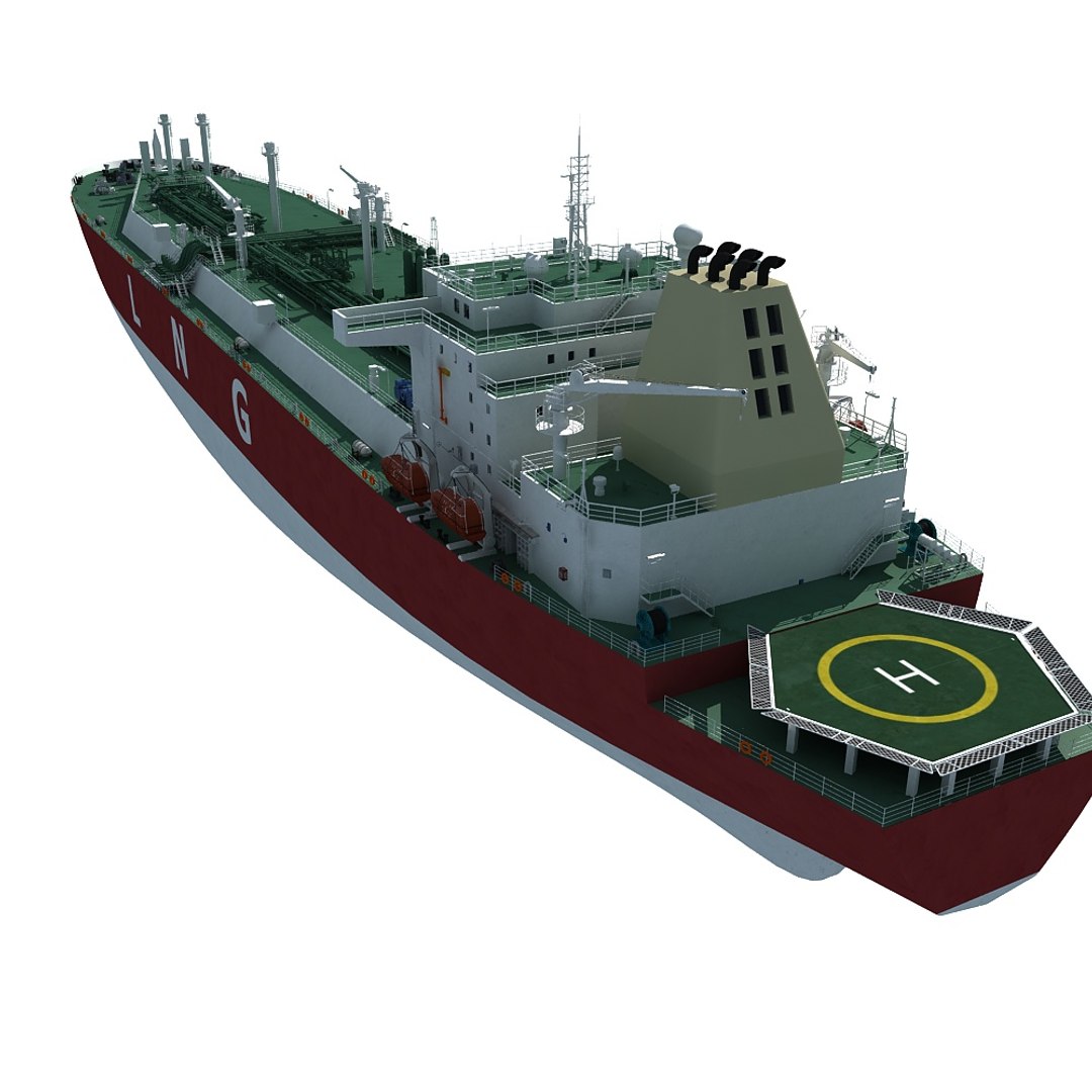 3D Lng Tanker Ship - TurboSquid 1628225