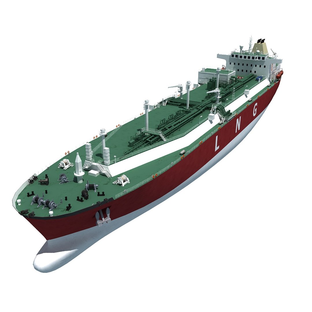 3D Lng Tanker Ship - TurboSquid 1628225