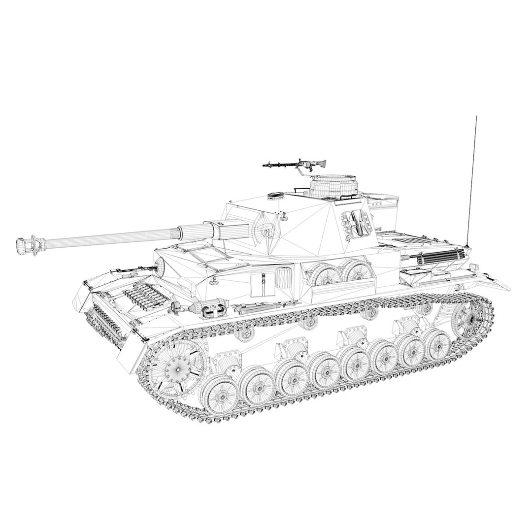 German Panzer 4 - Model - TurboSquid 1303981