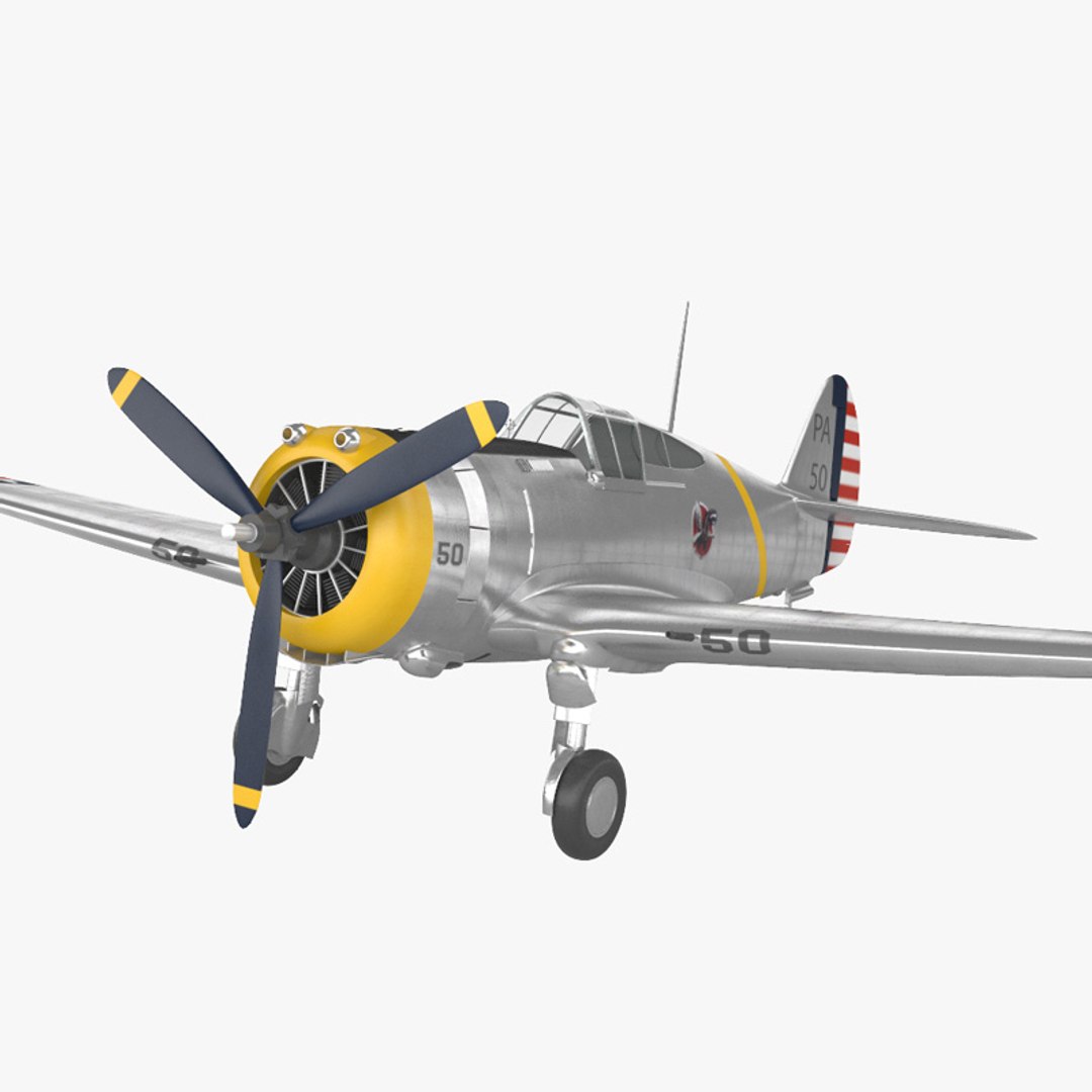 Curtiss P-36 Hawk 3D model - TurboSquid 1849969