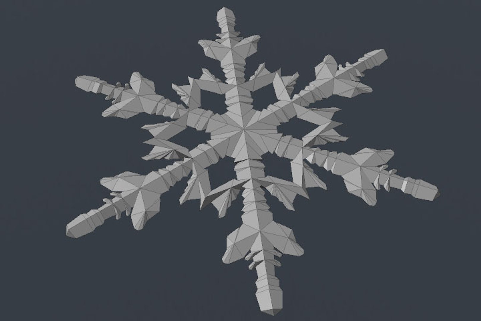 3d Model Snowflake Snow Flake