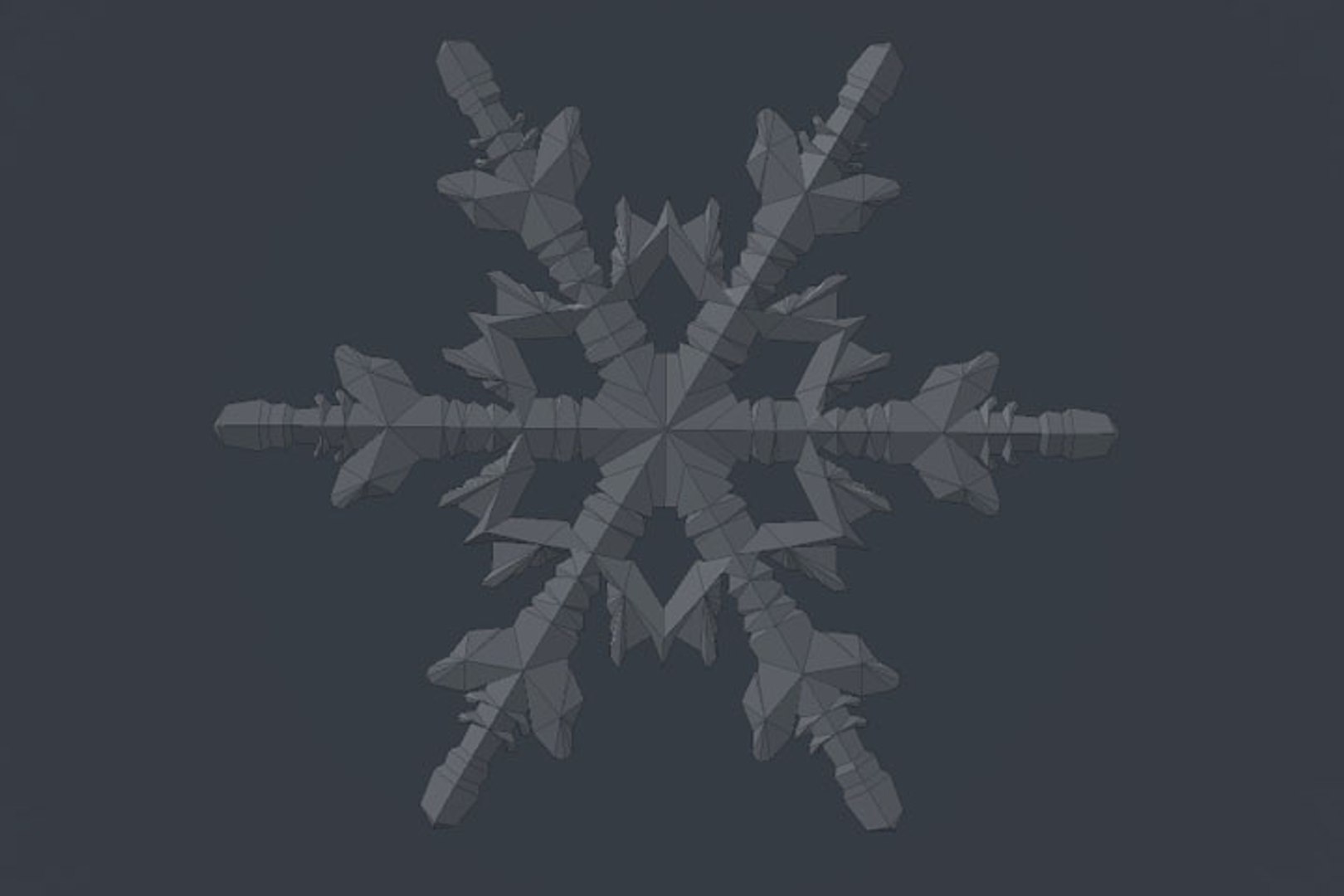 3d Model Snowflake Snow Flake