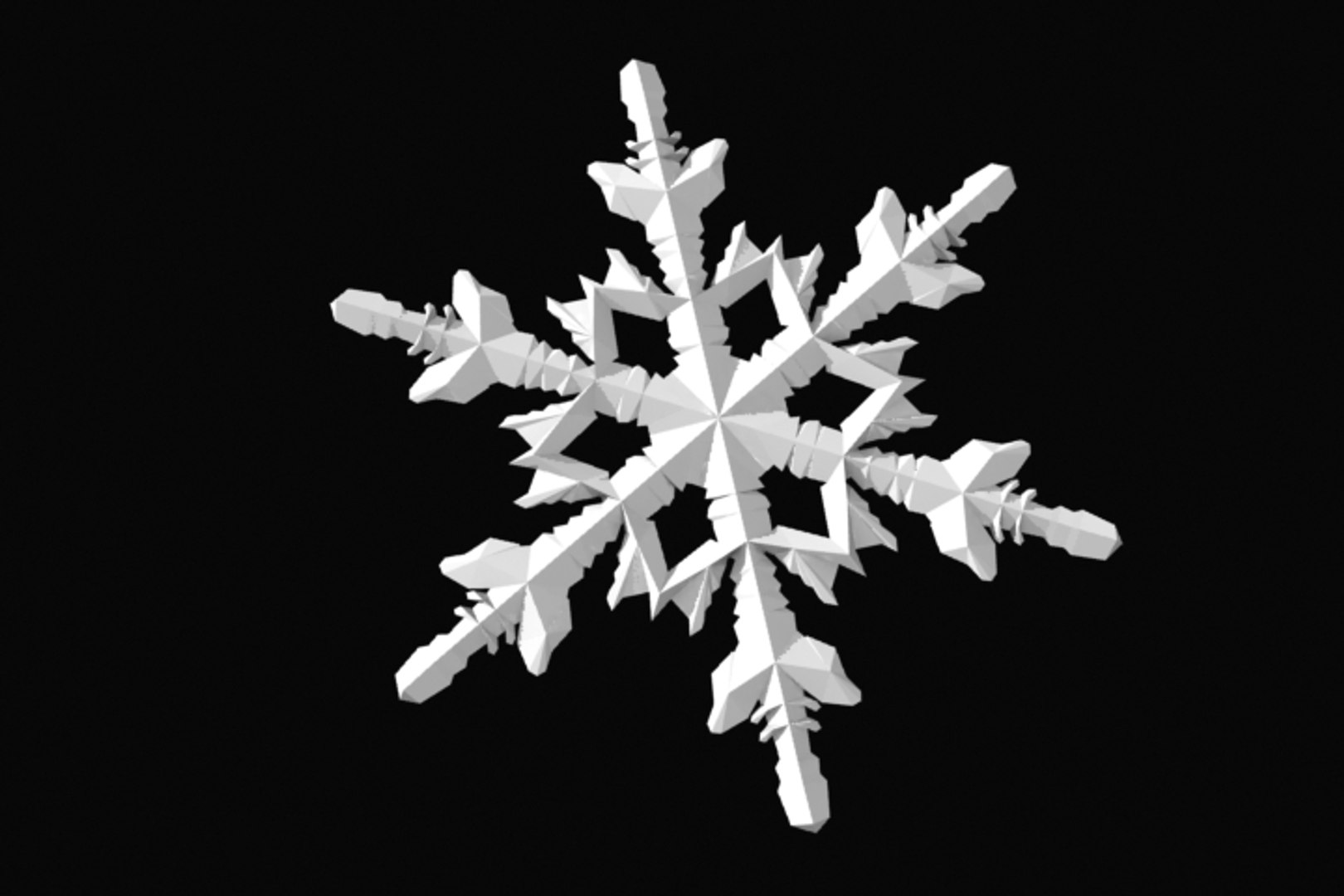 3d Model Snowflake Snow Flake