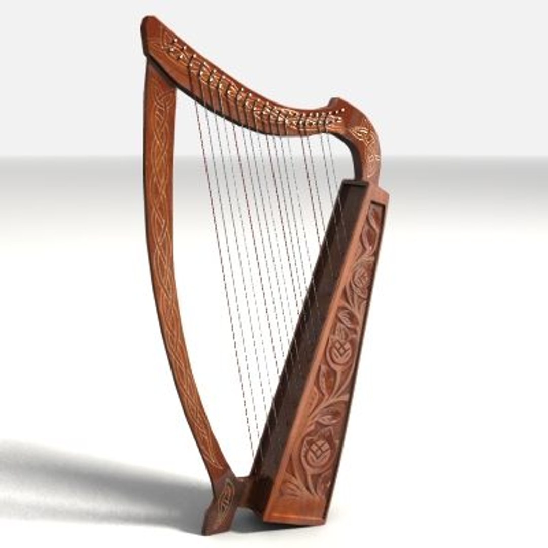 3d Model Of Harp