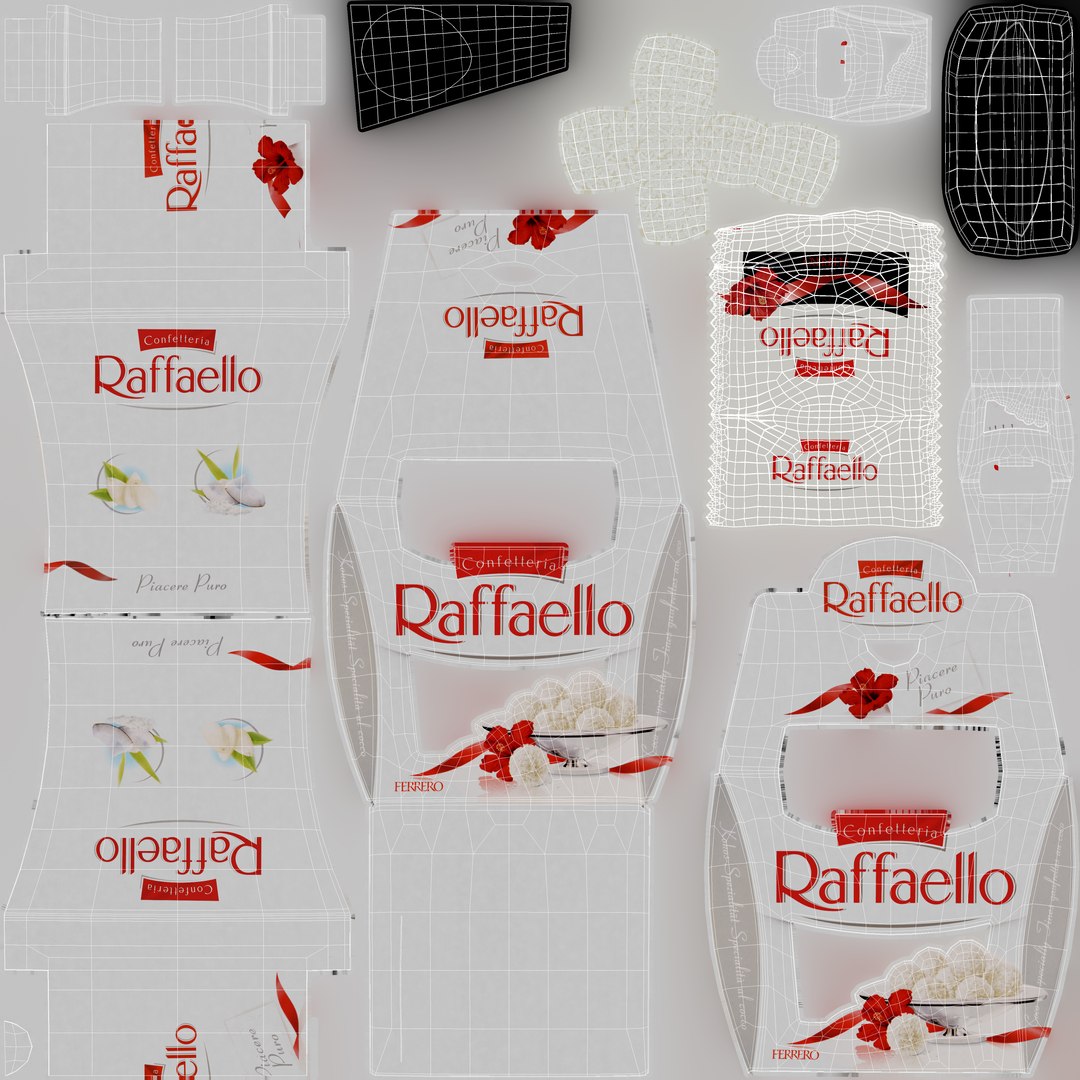 Ferrero Raffaello Candy Gift Box 3D - TurboSquid 2202973