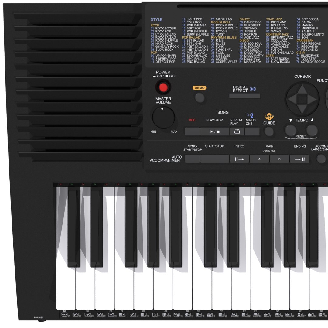 Keyboard Yamaha Psr 3d Model